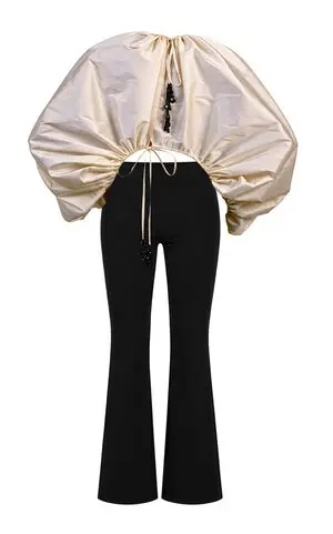 SALMA OSMAN Draped High-neck Set