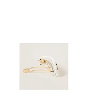 Miu Miu Logo Plaque Hair Clip