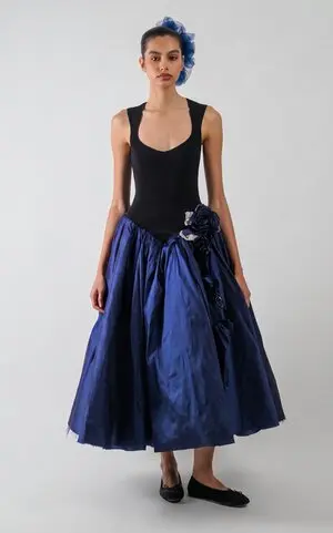 SALMA OSMAN Contrast Maxi Dress
