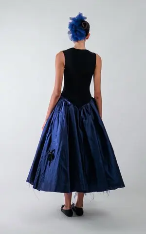 SALMA OSMAN Contrast Maxi Dress