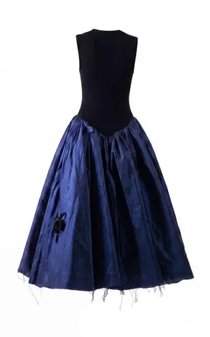 SALMA OSMAN Contrast Maxi Dress