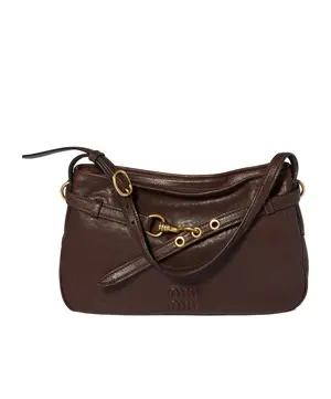 Miu Miu Aventure Nappa Leather Bag - Red