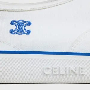 Celine Alan Sneaker In Canvas And Suede Calfskin