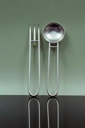 NATALIA CRIADO Artefacto Server In Metallic