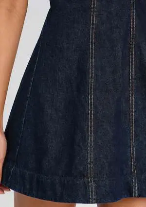 Retrofete Renfri Denim Mini Dress