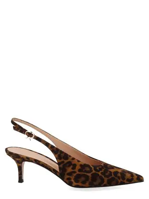 GIANVITO ROSSI Slingback "robbie - Animalier