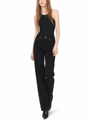 Rick Owens Basic Rib Tank Top - Black