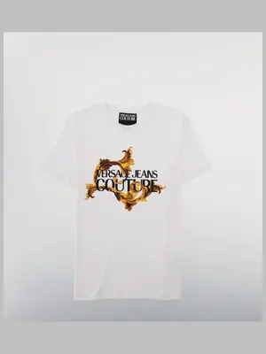 Versace T-shirt Con Logo Baroque