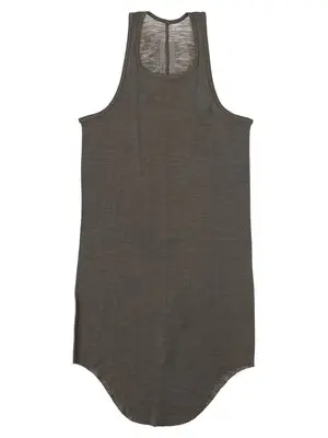Rick Owens Ribbed Tank Top - Black