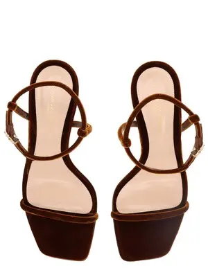 GIANVITO ROSSI Mayfair" Velvet Sandals