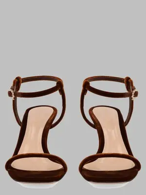 GIANVITO ROSSI Mayfair" Velvet Sandals