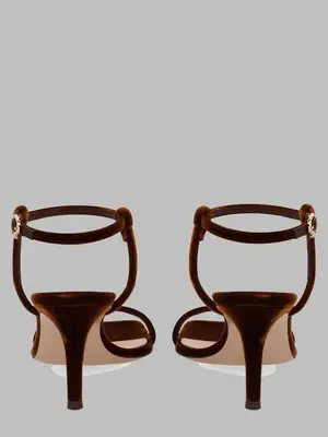 GIANVITO ROSSI Mayfair" Velvet Sandals