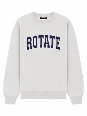ROTATE BY BIRGER CHRISTENSEN Felpa Con Logo - Grey