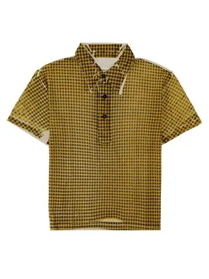 MAISON MARGIELA Polo Con Stampa - Yellow