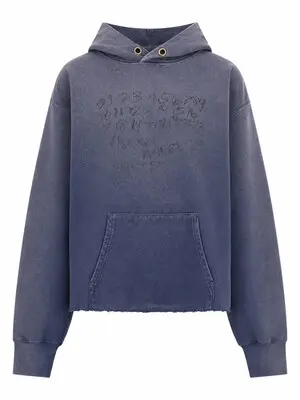MAISON MARGIELA Felpa Con Stampa - Blue