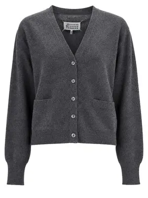 MAISON MARGIELA Cardigan In Lana - Grey