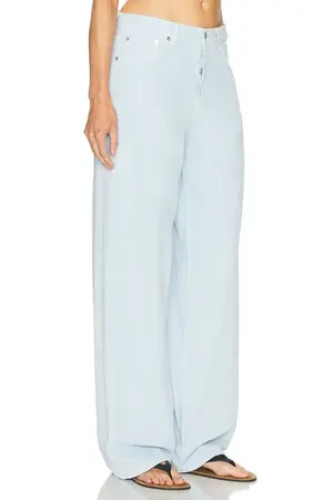 HAIKURE Velvet Pier Straight Leg Trousers - Sky