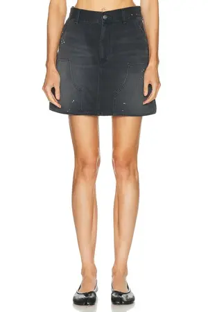Carhartt Work In Progress Double Knee Mini Skirt - Black