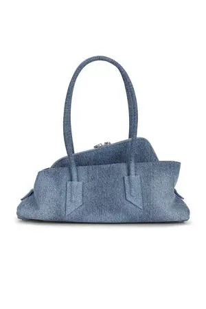 Attico La Passeggiata Small Top Handle Bag - Denim Washed