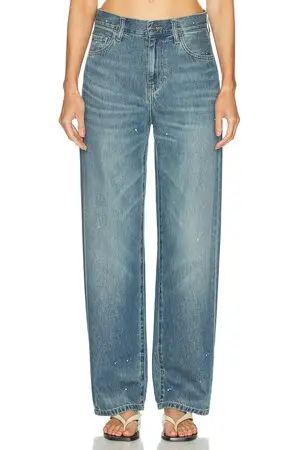 Carhartt Work In Progress Arin Straight Leg Jeans With Paint Splatter Detail