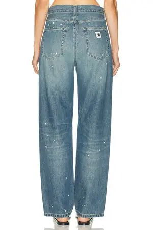 Carhartt Work In Progress Arin Straight Leg Jeans With Paint Splatter Detail
