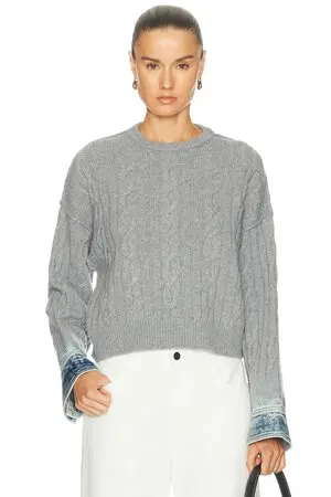 HAIKURE Karine Cable Knit Sweater - Pollock