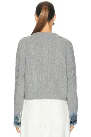 HAIKURE Karine Cable Knit Sweater - Pollock