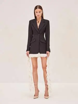 Alexis Alondra Dress With Ruffled Detailing - Black