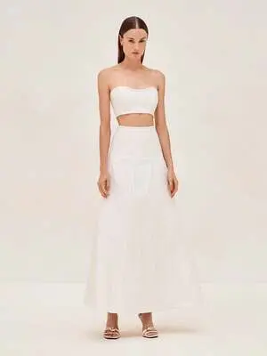 Alexis Gardenia Skirt Midi Length Printed Skirt