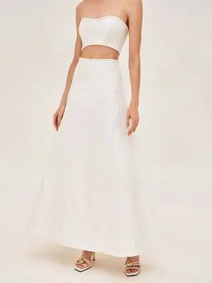 Alexis Gardenia Skirt Midi Length Printed Skirt