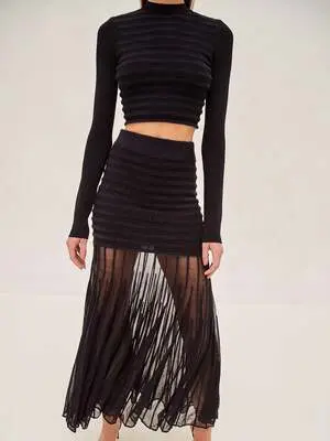 Alexis Hela Cropped Long Sleeve Top