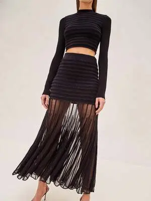 Alexis Hela Cropped Long Sleeve Top