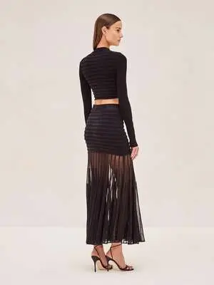 Alexis Hela Cropped Long Sleeve Top