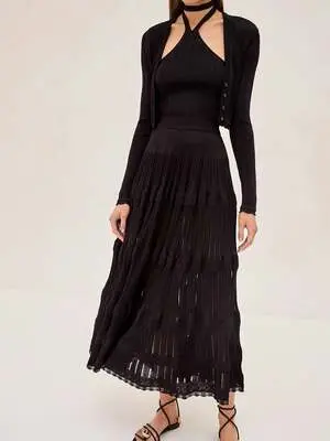 Alexis Olive Ribbed Cropped Cardigan