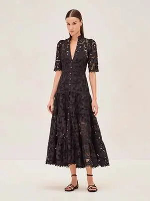 Alexis Ledina Lace Midi Dress