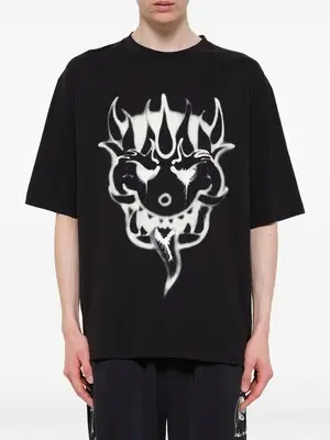 Y3 Printed Cotton T-shirt