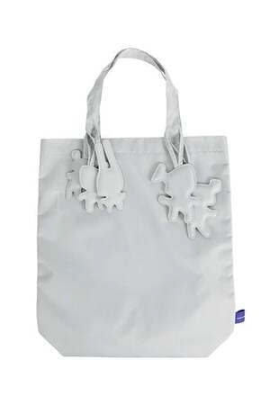 Comme Des Garçons Tote Bag With Appliqu - Grey