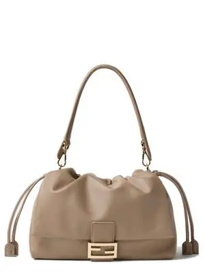 Fendi Mini Leather Shoulder & Crossbody Bag - Grigio
