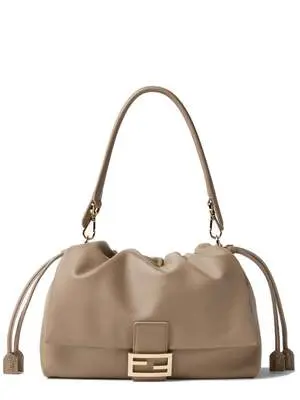 Fendi Fendi Mini Leather Shoulder & Crossbody Bag Grigio