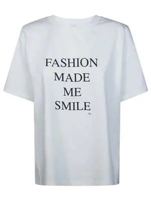 Victoria Beckham Slogan Print T-shirt - Bianco