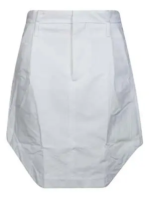 Victoria Beckham Cargo Mini Skirt With Utility Hardware - Bianco