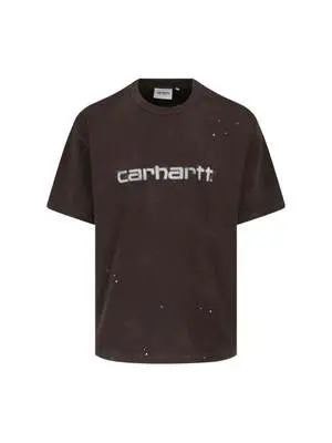 Carhartt Work In Progress Workwear Pocket T-shirt In 100% Cotton - Brown