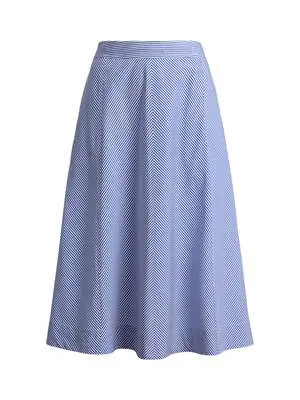 Ralph Lauren A-line Mini Skirt With Zip Fastening