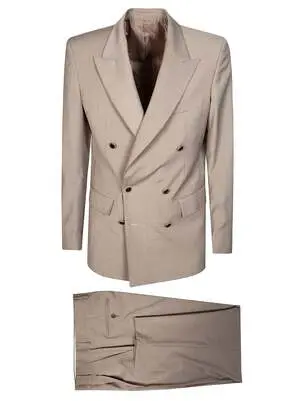MARSEM Double-breasted Gown Pants With Button Detail