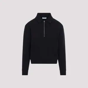 JIL SANDER Half-zip Sweatshirt - Blue