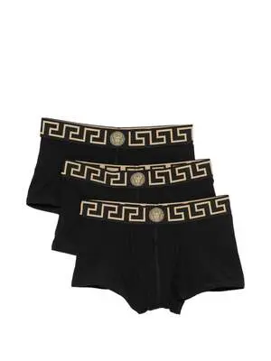 Versace Logo Band Cotton-blend Boxer Shorts Set Of