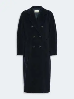 Max Mara Oversized Wool-cashmere Beaver Coat - Blu