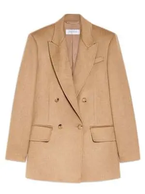 Max Mara Lightweight Baby Camel Drap Blazer - Beige
