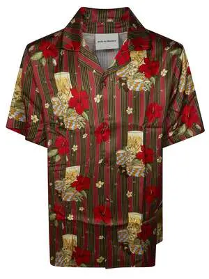 Drole De Monsieur Hibiscus Club Shirt - Rosa