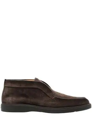 Santoni Leather Flat Shoes - Brown